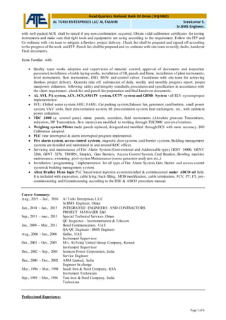 Sreekumar_Resume | DOCX | Civil Engineering Industry | Industries