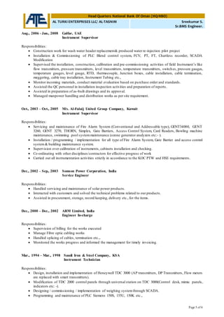 Sreekumar_Resume | DOCX | Civil Engineering Industry | Industries