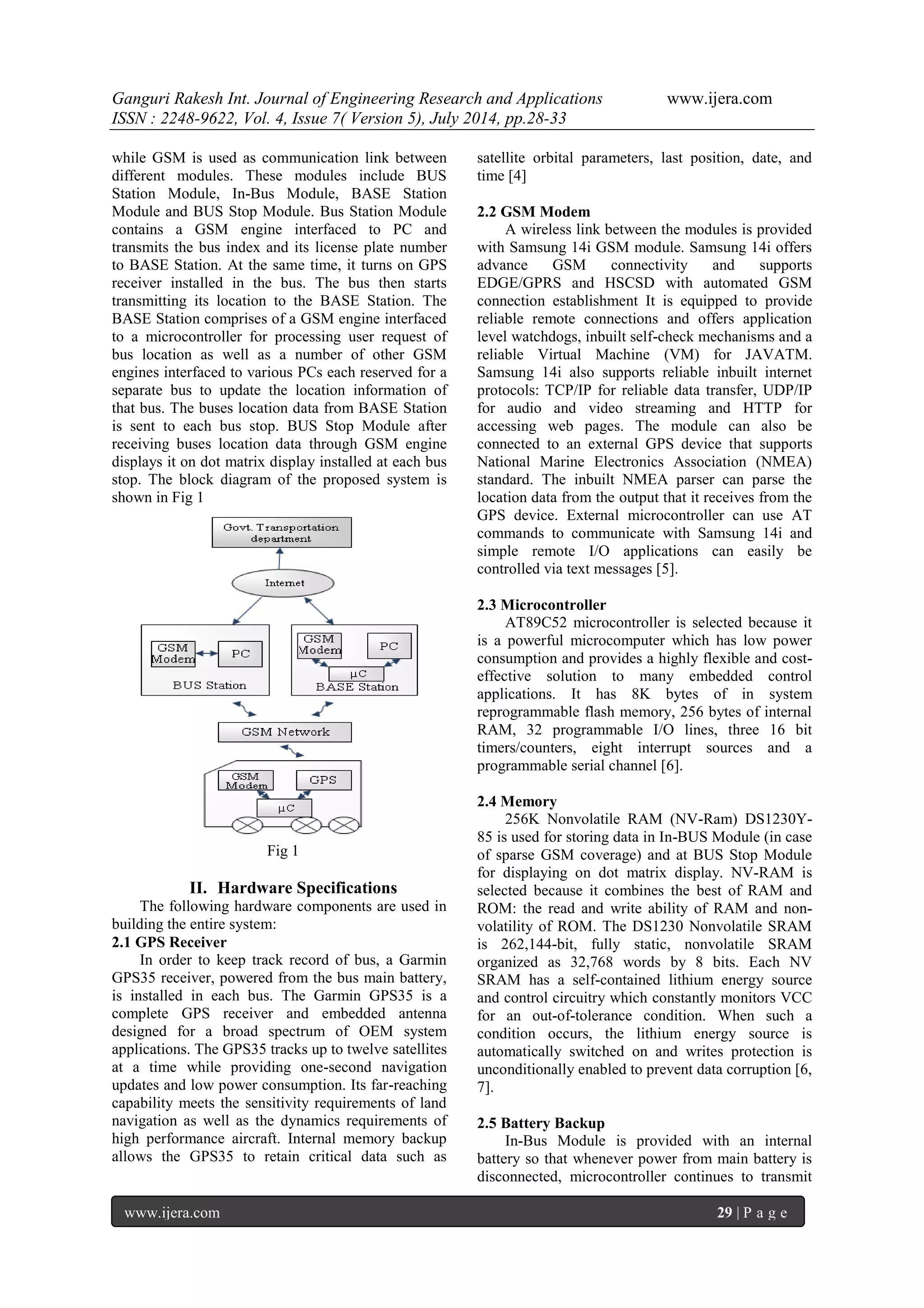 Prototypic Gps-Gsm Integration for Enhancing Public Transportation and ...