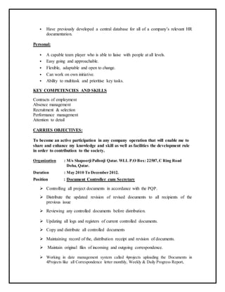 Resume updated | PDF