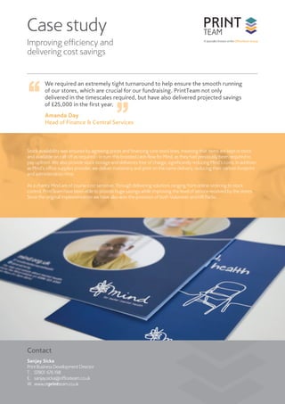 PrintTeam Case Study_Mind | PDF