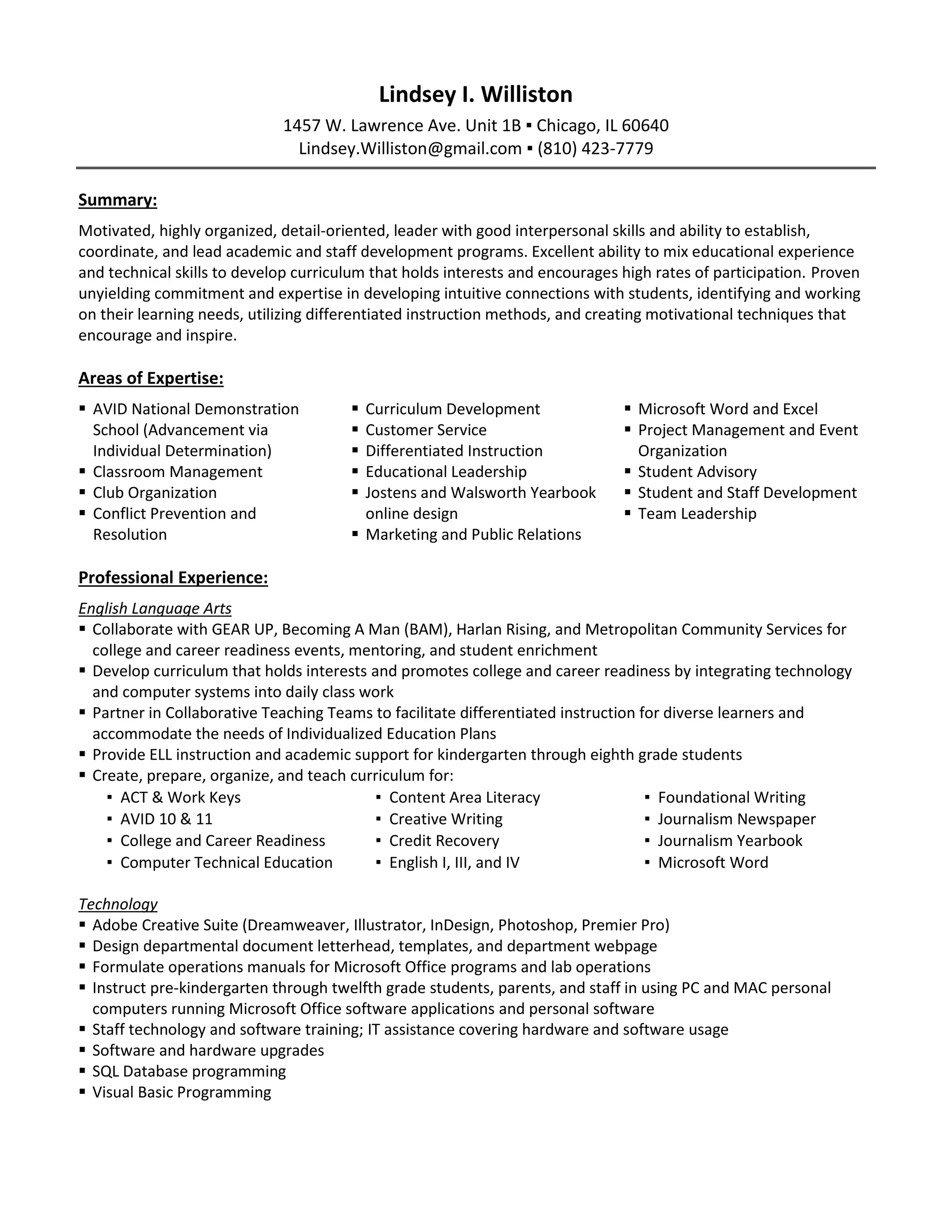 Resume | PDF | Professional School | Postgraduate Education