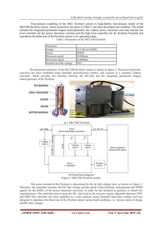 A flywheel energy storage system for an isolated micro-grid | PDF