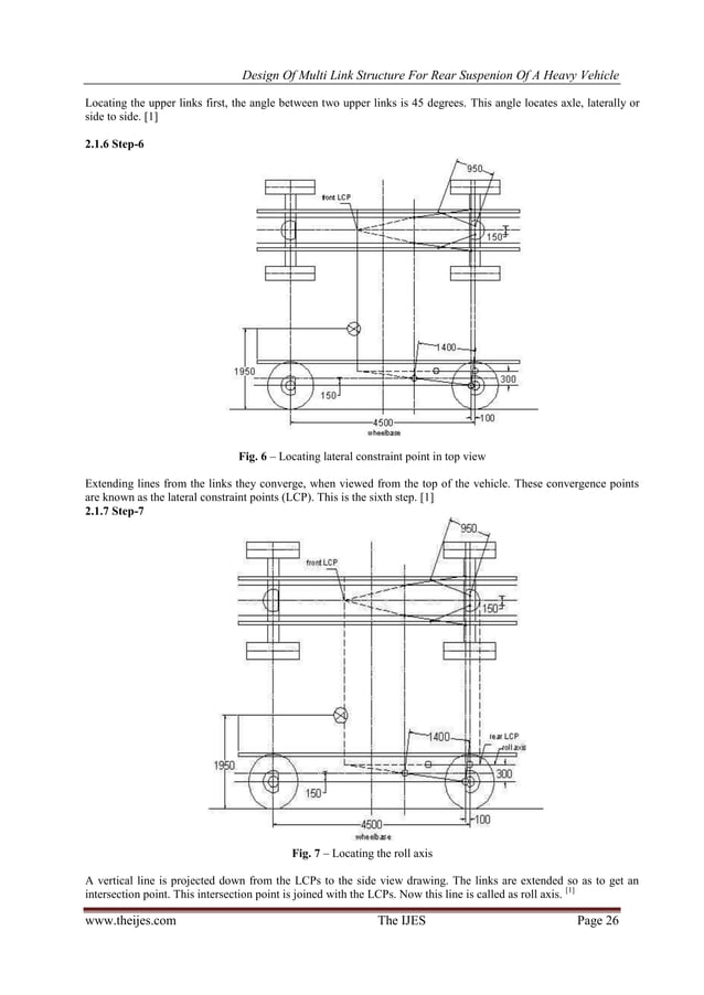 Design of Multi Link Structure for Rear Suspenion of a Heavy Vehicle | PDF