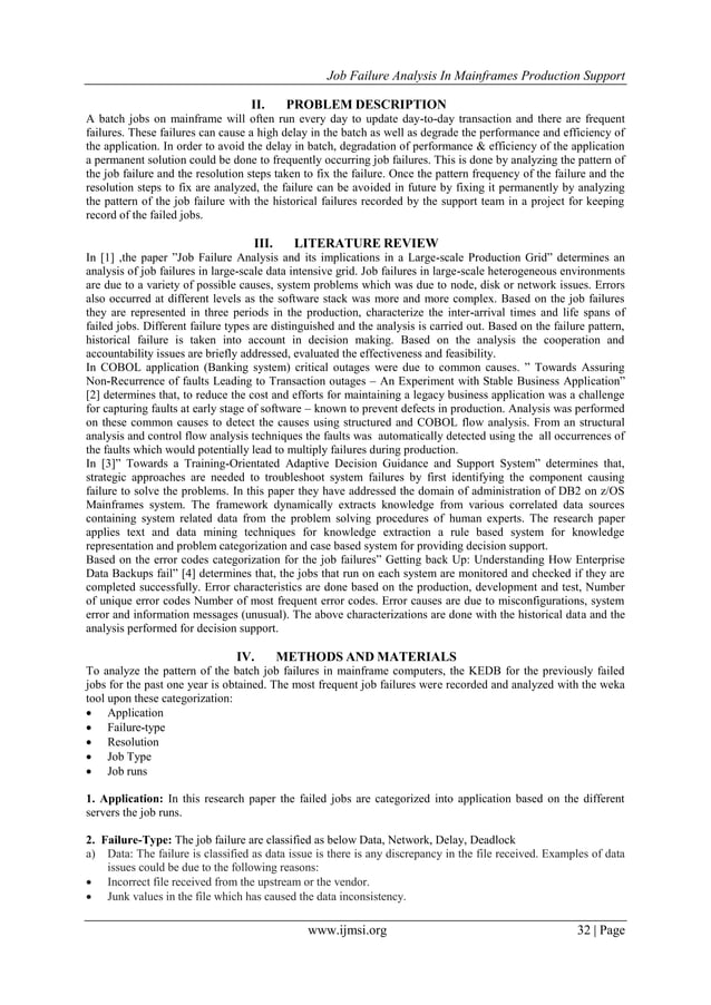 Job Failure Analysis in Mainframes Production Support | PDF