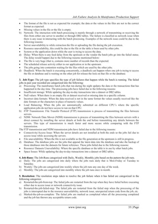 Job Failure Analysis in Mainframes Production Support | PDF