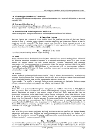 The Comparison of the Workflow Management Systems Bizagi, Arabdox ...