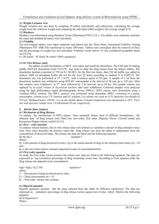 Formulation and evaluation of oral biphasic drug delivery system of ...