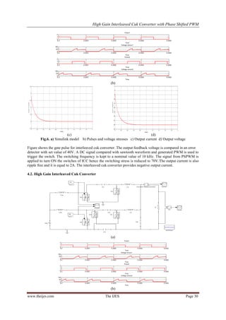 High Gain Interleaved Cuk Converter with Phase Shifted PWM | PDF