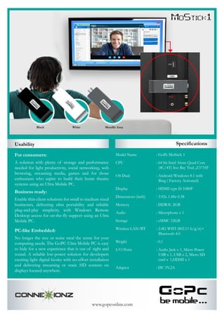 GoPc_Flyer5 | PDF | Desktops | Computing