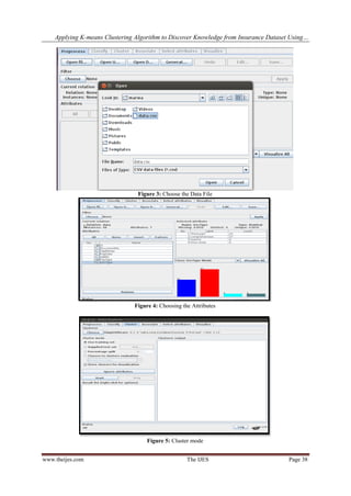 Applying K-Means Clustering Algorithm to Discover Knowledge from Insurance Dataset Using WEKA ...