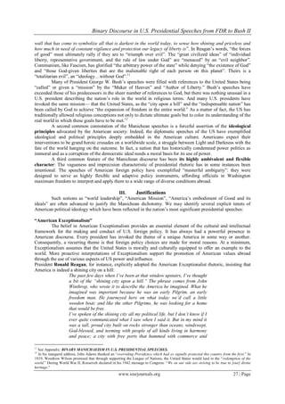 Binary Discourse in U.S. Presidential Speeches from FDR to Bush II ...
