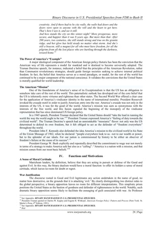 Binary Discourse in U.S. Presidential Speeches from FDR to Bush II ...