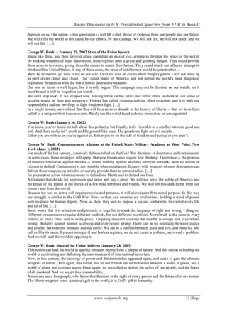 Binary Discourse in U.S. Presidential Speeches from FDR to Bush II ...