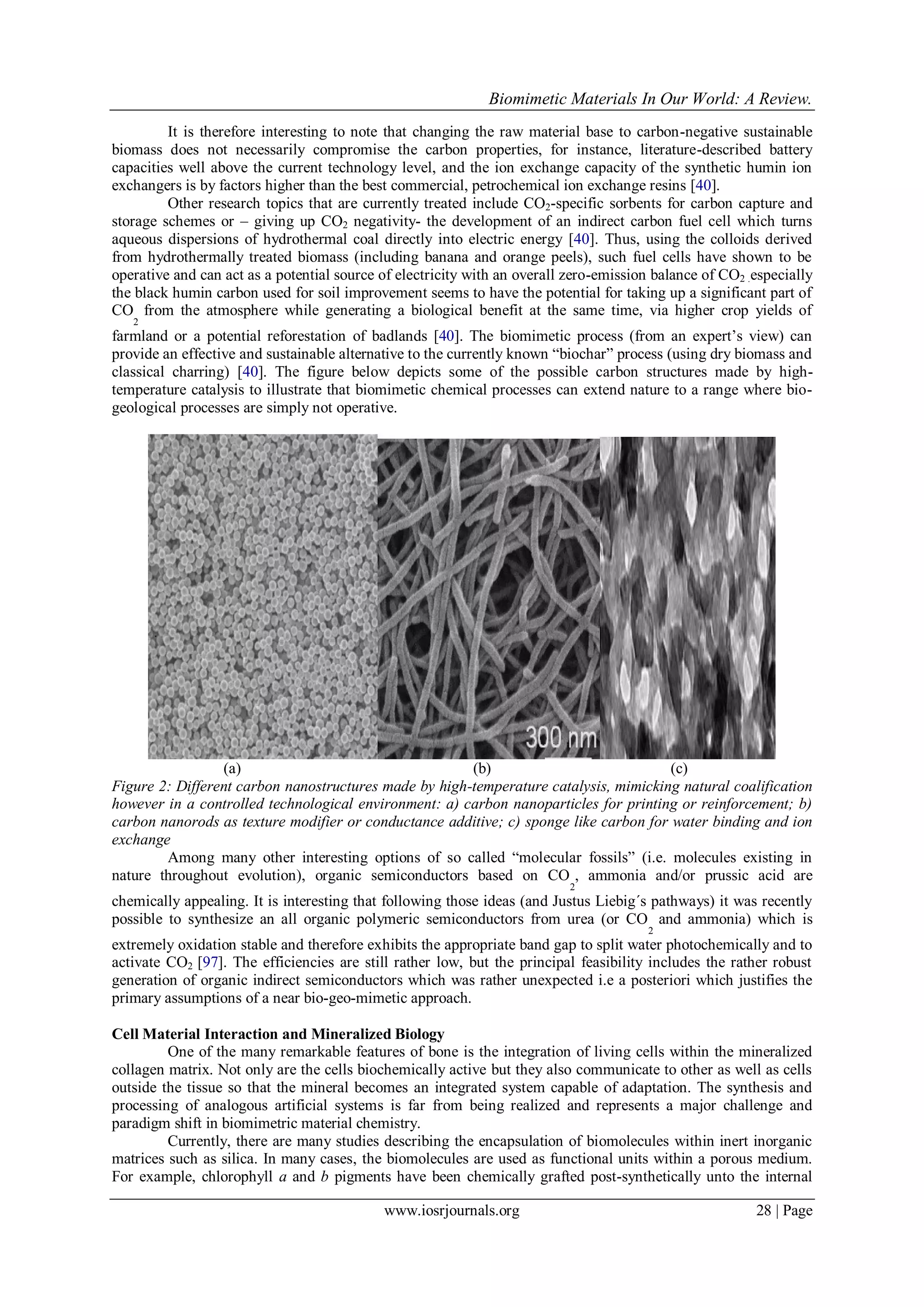 Biomimetic Materials in Our World: A Review. | PDF