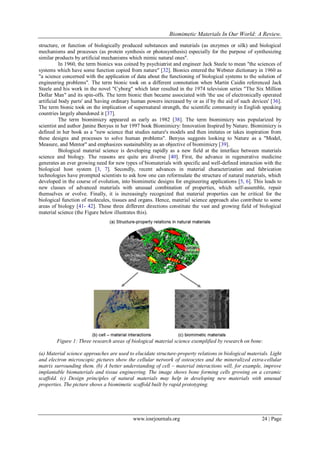 Biomimetic Materials in Our World: A Review. | PDF