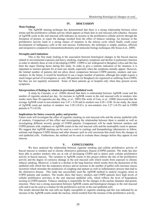 Monitoring histological changes in oral mucosa using AgNORs as ...
