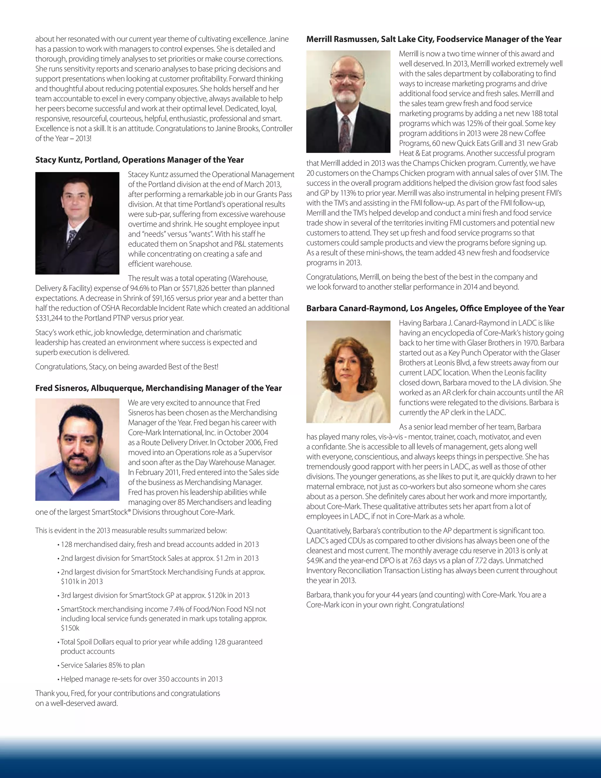 Core-Mark Express-BestofBest 2013 | PDF