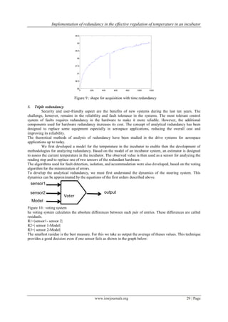 Implementation of redundancy in the effective regulation of temperature in an incubator | PDF