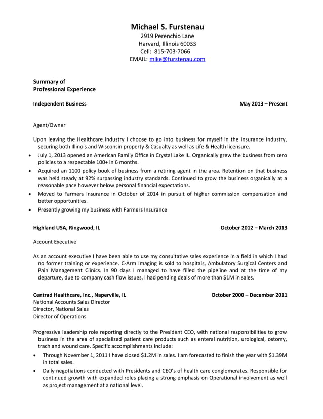 Michael_Resume 091515 | DOC | Business Administration | Business