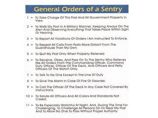 11 General Orders Navy