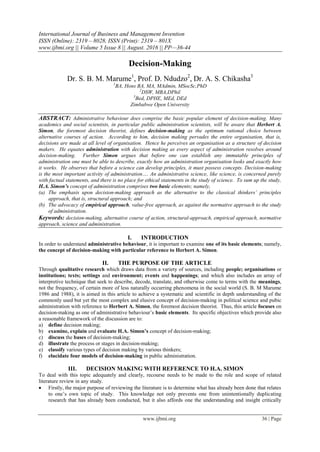 Decision-Making | PDF | Business | Business and Finance