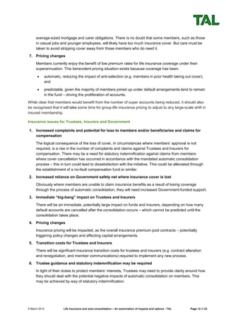 TAL Research Paper - Life insurance auto-consolidation Final | PDF