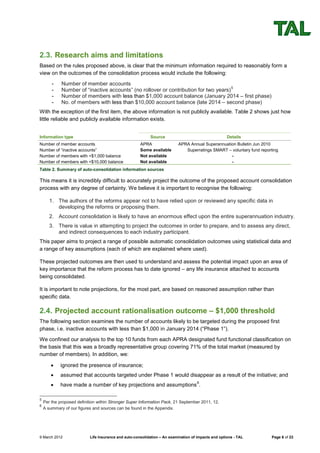 TAL Research Paper - Life insurance auto-consolidation Final | PDF