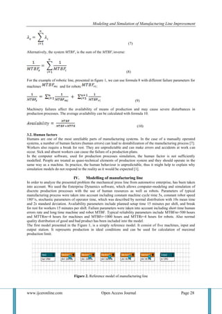 Modeling and Simulation of Manufacturing Line Improvement | PDF