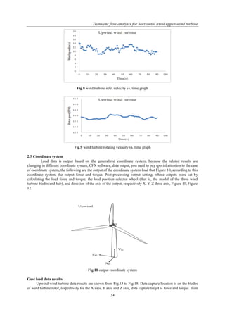 Transient flow analysis for horizontal axial upper-wind turbine | PDF