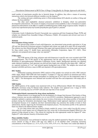 Dissolution Enhancement of BCS Class 4 Dssrugs Using Quality by Design Approach with Solid ...
