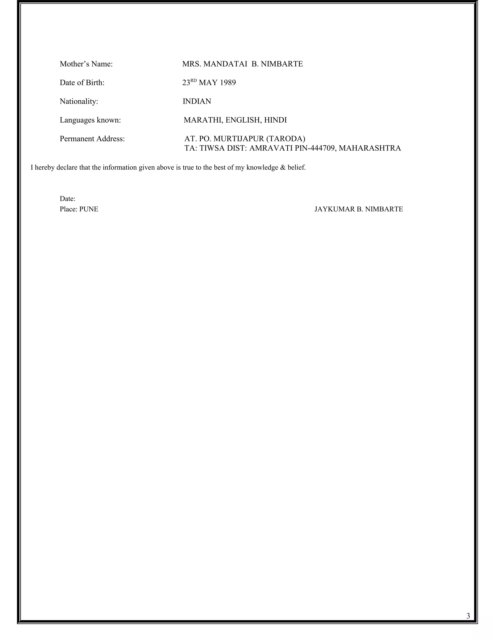 Resume Jaykumar QA | DOC