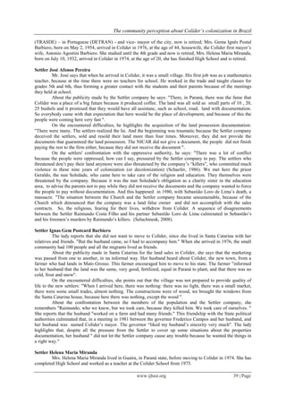 The Community Perception About Colíder’s Colonization In Brazil | PDF ...