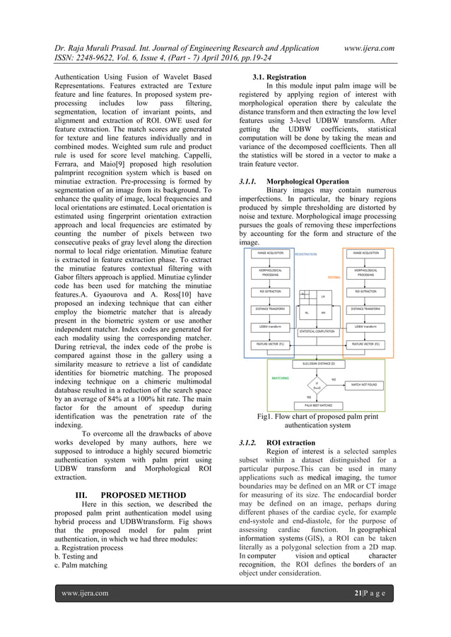 Highly Secured Bio Metric Authentication Model With Palm Print