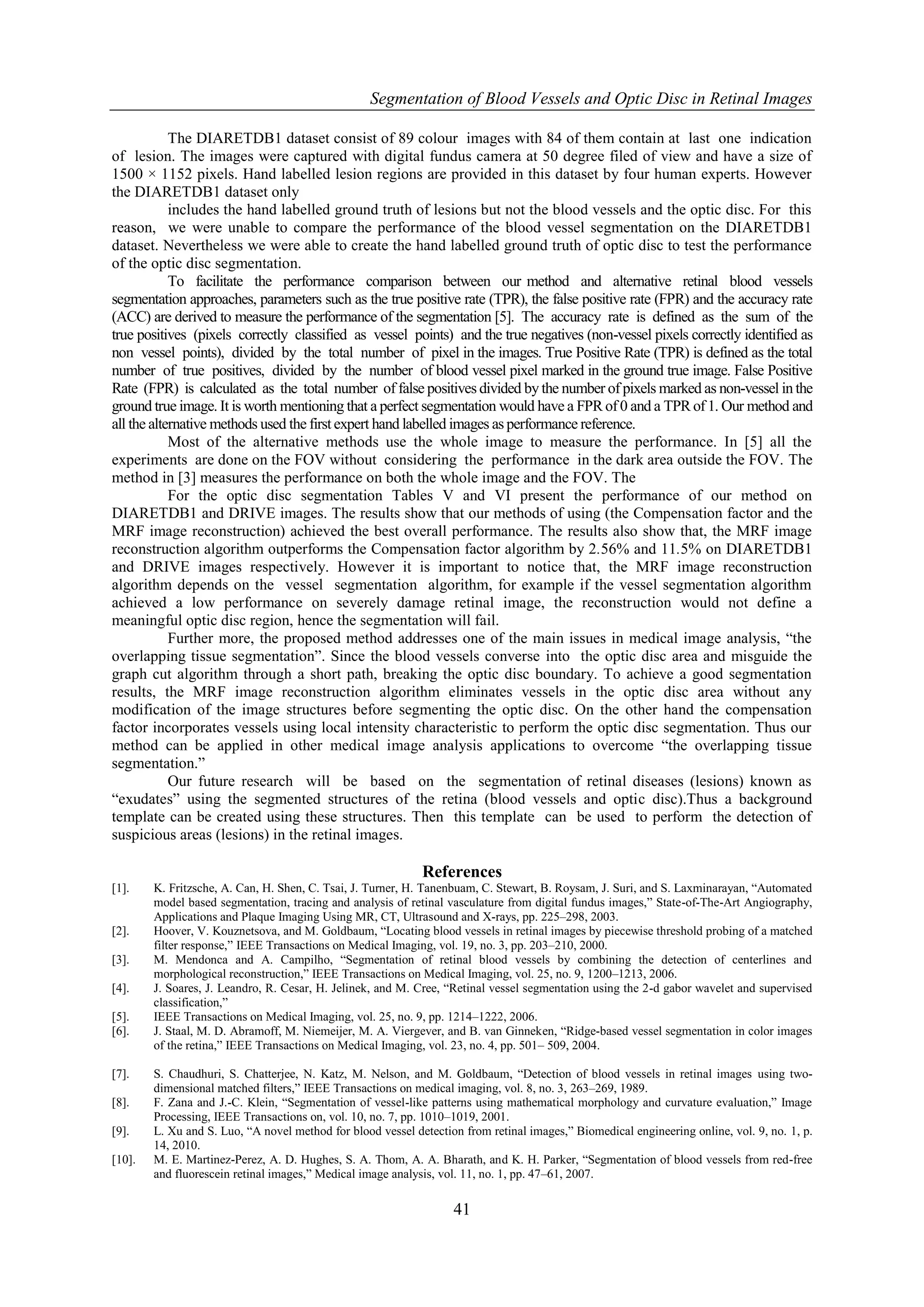 Segmentation of Blood Vessels and Optic Disc in Retinal Images | PDF