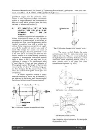 Calibration of A Five-Hole Probe in Null and Non-Null Technique | PDF