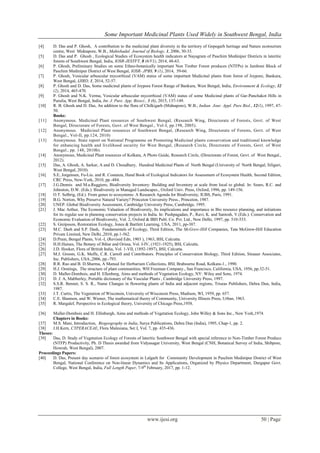 Some Important Medicinal Plants Used Widely in Southwest Bengal, India ...