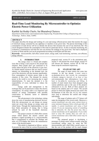 Real-Time Load Monitoring By Microcontroller to Optimize Electric Power ...