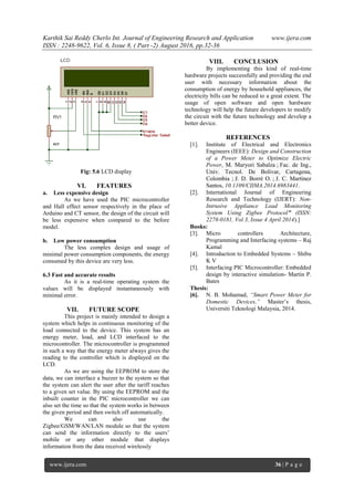 Real-Time Load Monitoring By Microcontroller to Optimize Electric Power Utilization | PDF