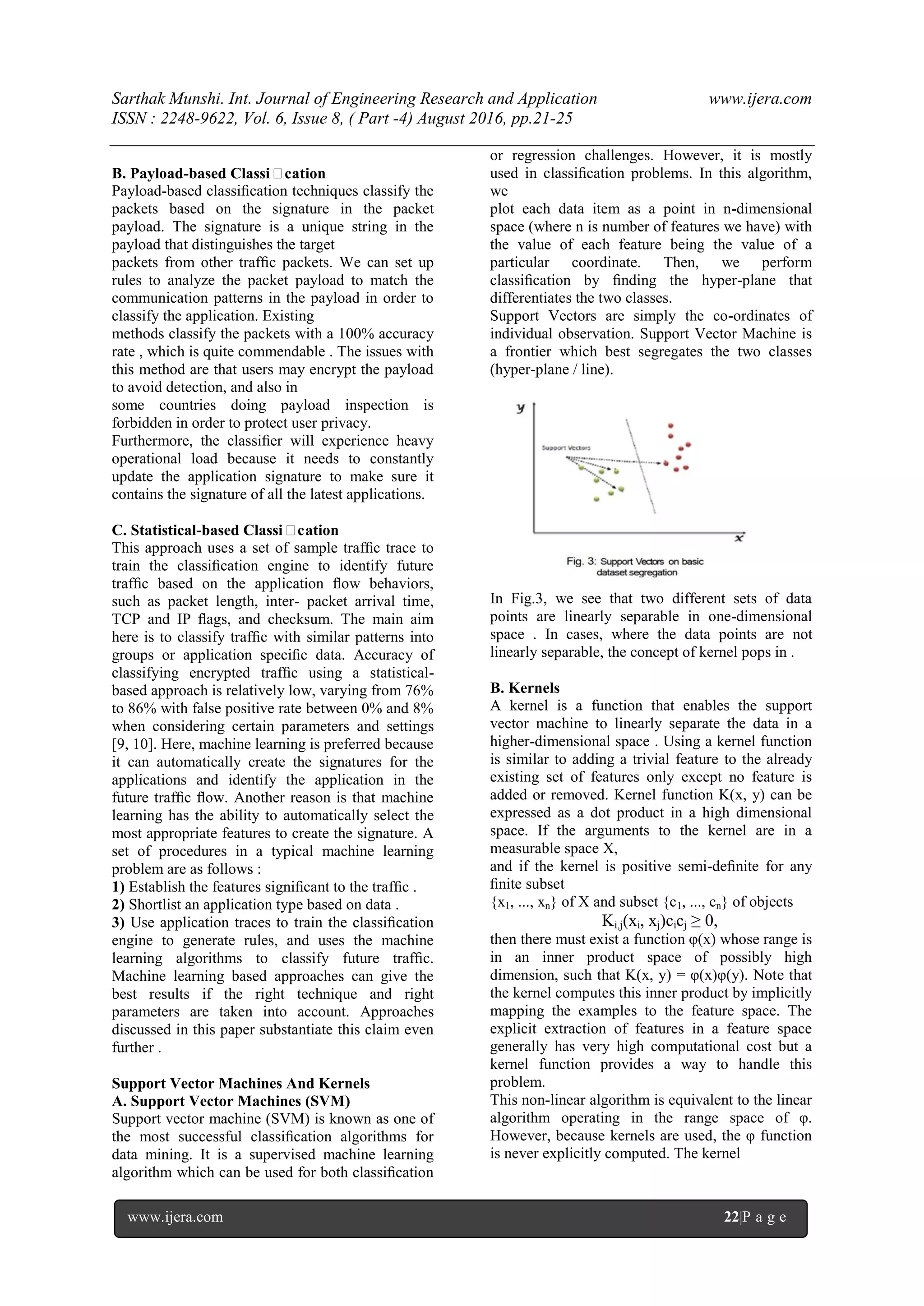 Packet Classification Using Support Vector Machines With String Kernels Pdf
