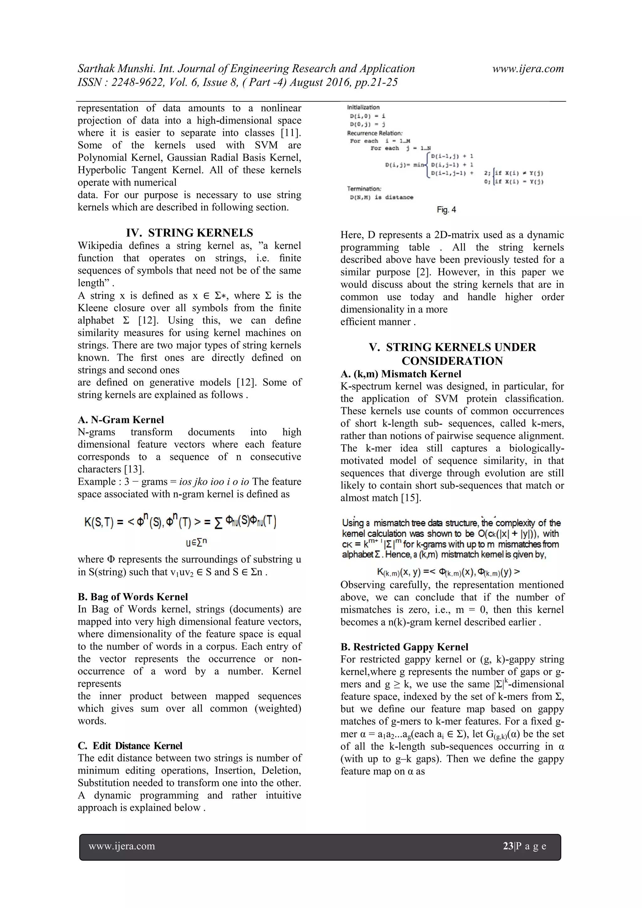 Packet Classification Using Support Vector Machines With String Kernels Pdf