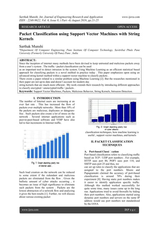 Packet Classification using Support Vector Machines with String Kernels | PDF