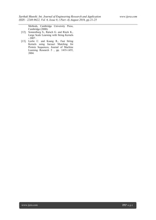 Packet Classification using Support Vector Machines with String Kernels | PDF