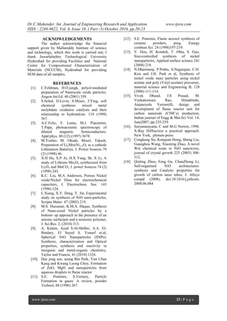 Synthesis of Nio Nanoparticles by Diffusion Flame Reactor | PDF