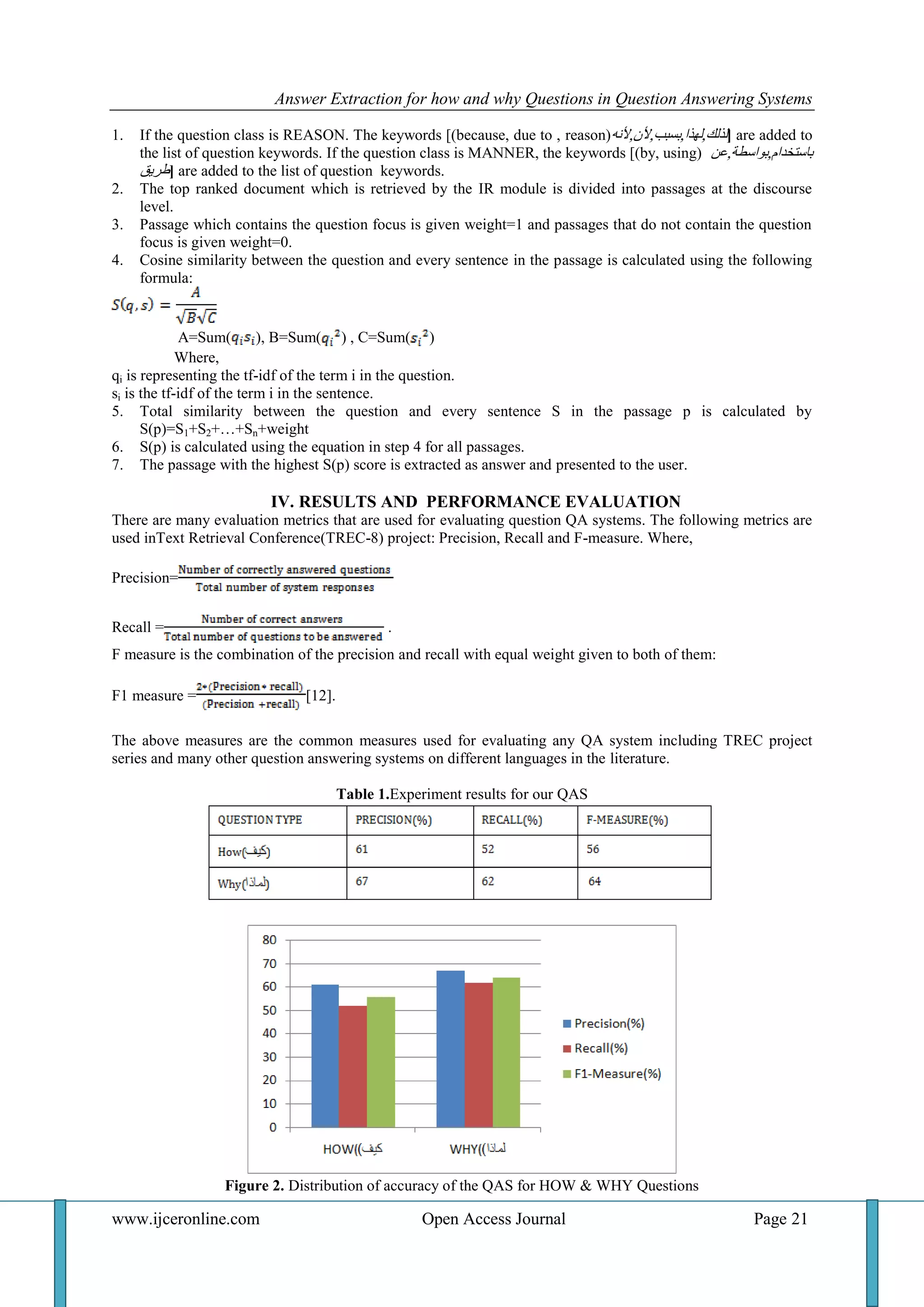 Answer Extraction For How And Why Questions In Question Answering Systems Pdf