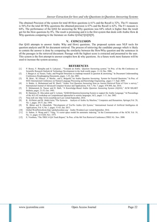 Answer Extraction for how and why Questions in Question Answering ...