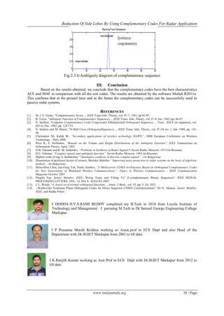 Reduction of Side Lobes by Using Complementary Codes for Radar Application | PDF