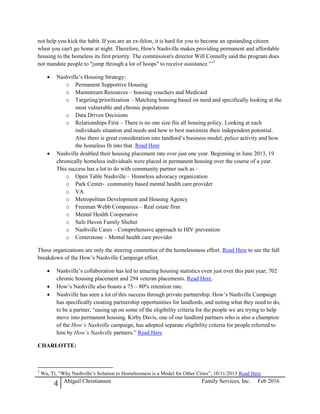 Homelessness Policy Review and Resources FINAL | PDF