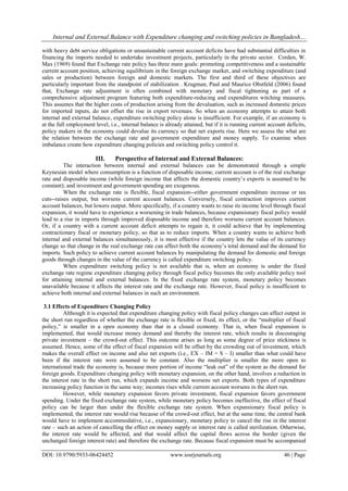 Internal and External Balance with Expenditure changing and switching ...