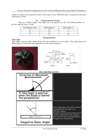 Process Parametric Optimization of CNC Vertical Milling Machine Using ...